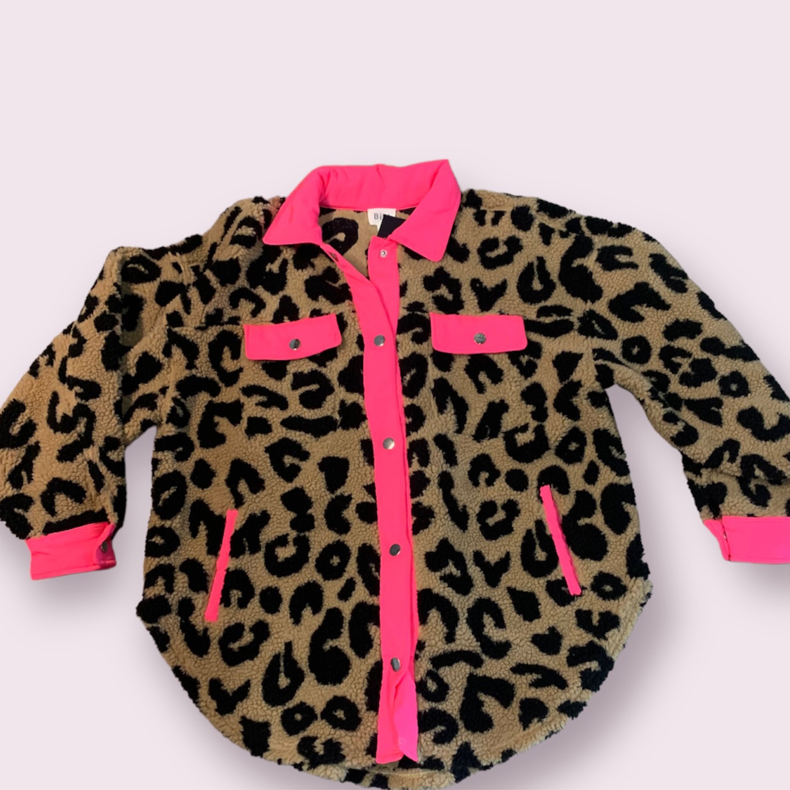 Hot Pink Leopard Print Jacket | The Wooden Willow Boutique